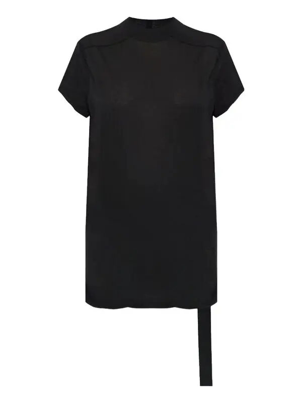Rick Owens Cotton Stripe Detail T-shirt - Black