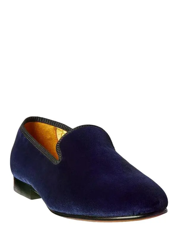 Polo Ralph Lauren Paxton Velvet-finish Loafers - Blue