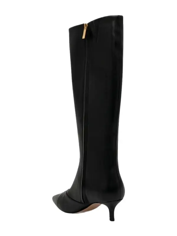 TWINSET Pointed-toe Kitten-heel Boots - Black