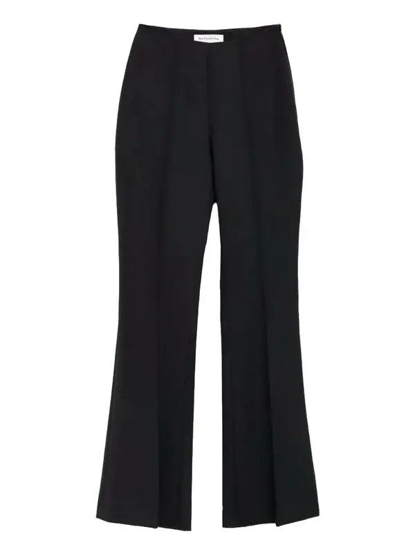 THE FRANKIE SHOP Pintuck Flared Trousers - Black