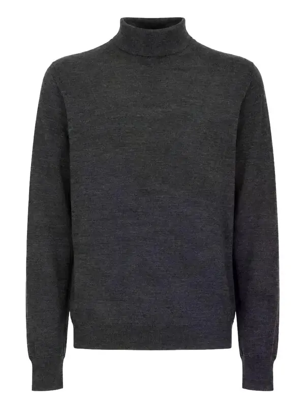TOM FORD Roll-neck Knitted Sweater - Grey