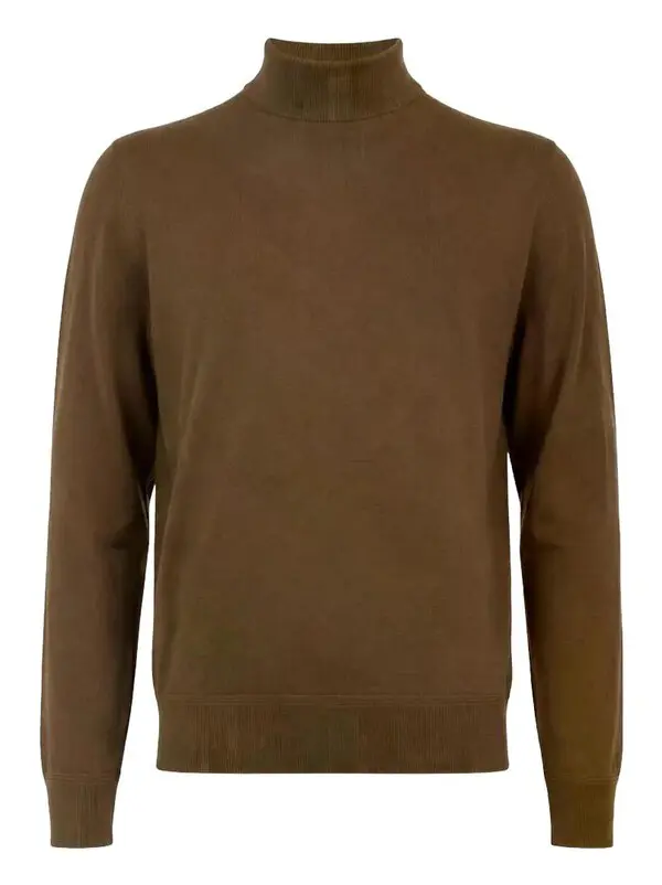 TOM FORD Roll-neck Long-sleeve Sweater - Brown