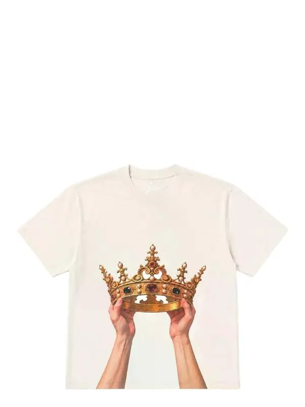 MELT Crown-print T-shirt - Neutrals