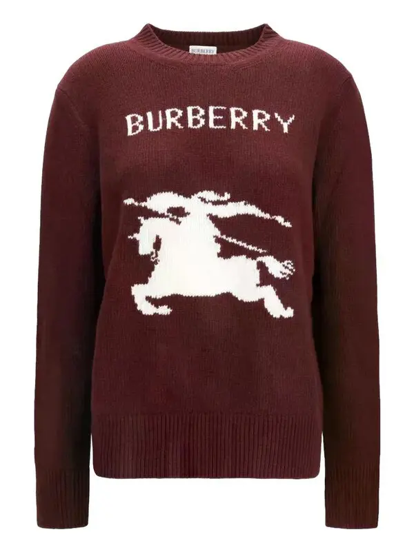 Burberry Knight Wool Cashmere Sweater - Red