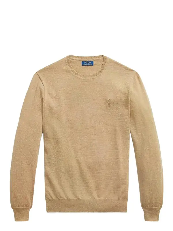 Polo Ralph Lauren Washable Wool Crewneck Jumper - Neutrals