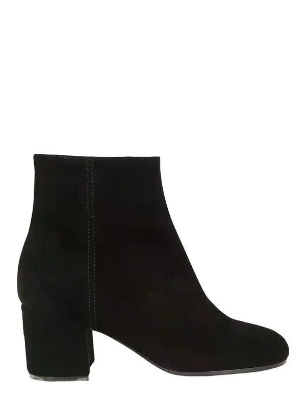 VIA ROMA 15 Logo Plaque Ankle Boots - Black