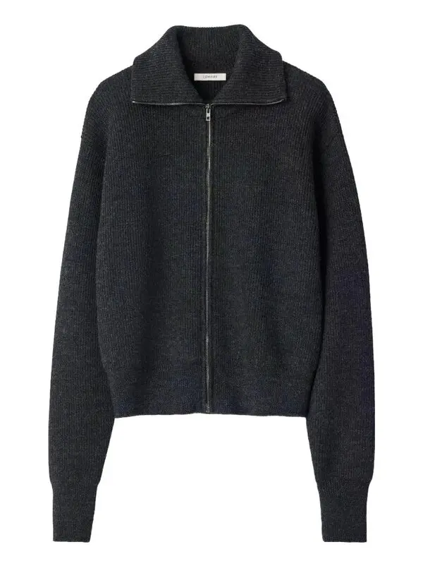 LEMAIRE Lemiare Zipped Virgin Wool Cardigan - Grey