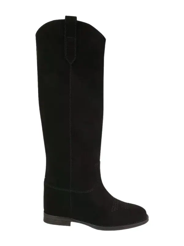 VIA ROMA 15 Knee-high Western Boots - Black