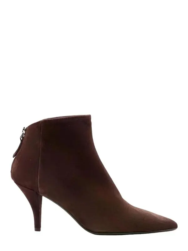CHANTAL Suede Pointed-toe Ankle Boots - Brown