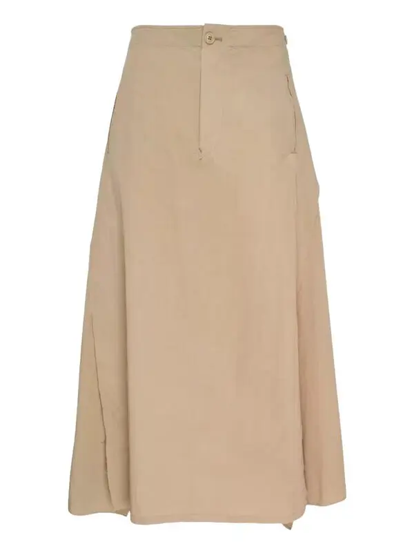Y’s Panelled Flared Skirt - Neutrals