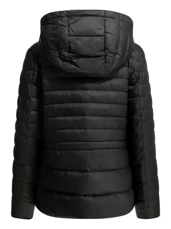 Moncler Raies Quilted Hooded Coat - Black