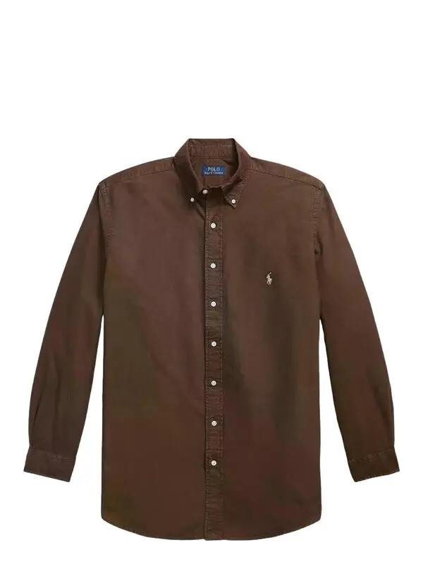 Polo Ralph Lauren Garment-dyed Oxford Shirt - Brown