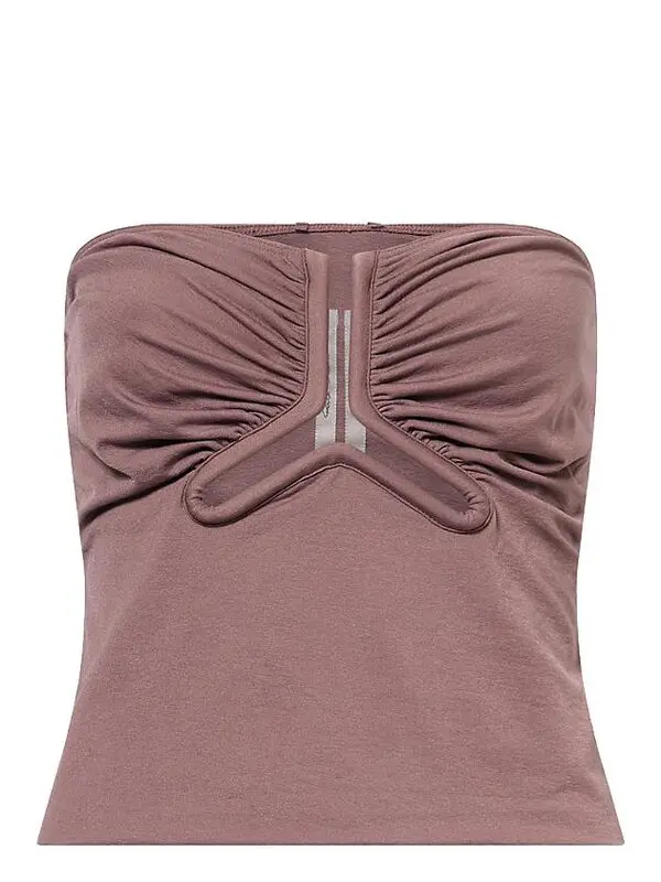 Rick Owens Alannah Cut-out Jersey Bustier Top - Grape