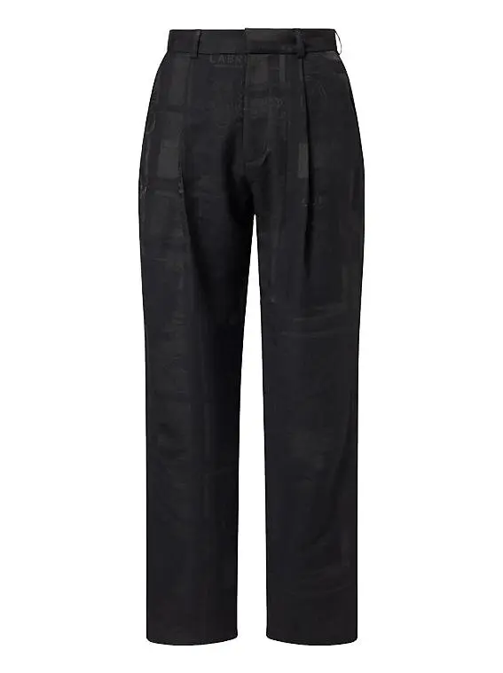 LABRUM Passport Straight-leg Cotton-blend Trousers - Black