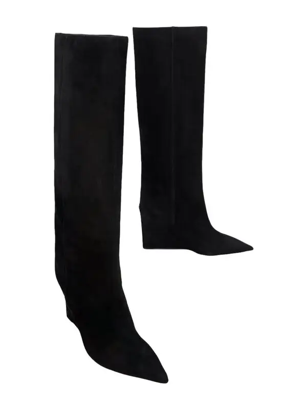 JIMMY CHOO High Boot With Wedge - Black