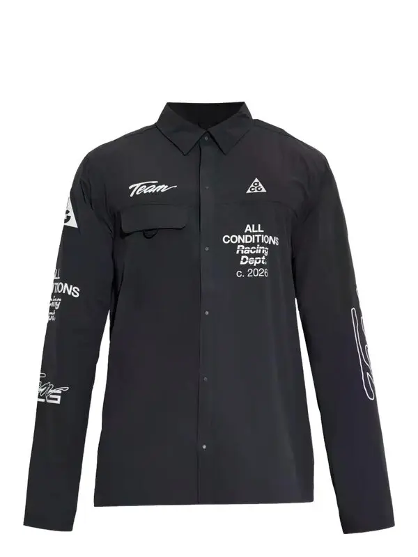 Nike Aireez Graphic-print Shirt - Grey