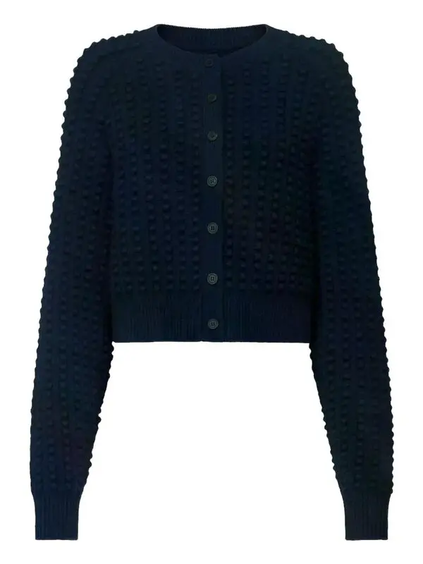 Loulou De Saison Edie Bubble-stitch Cardigan - Blue
