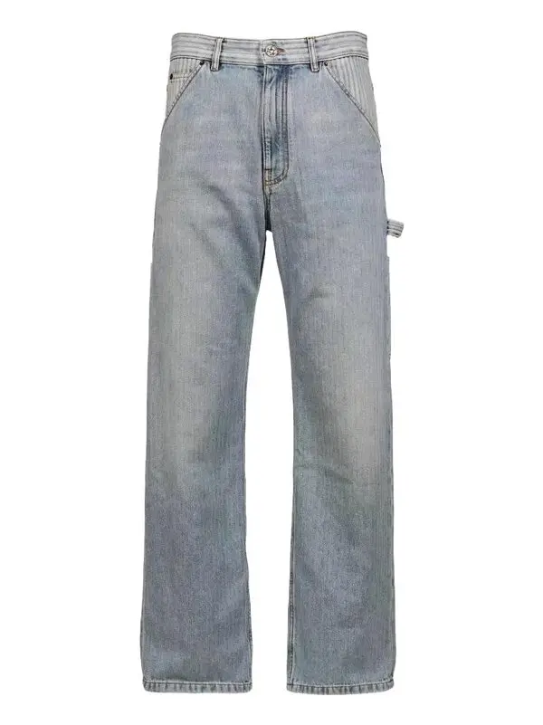 Marni Panelled Carpenter Jeans - Blue