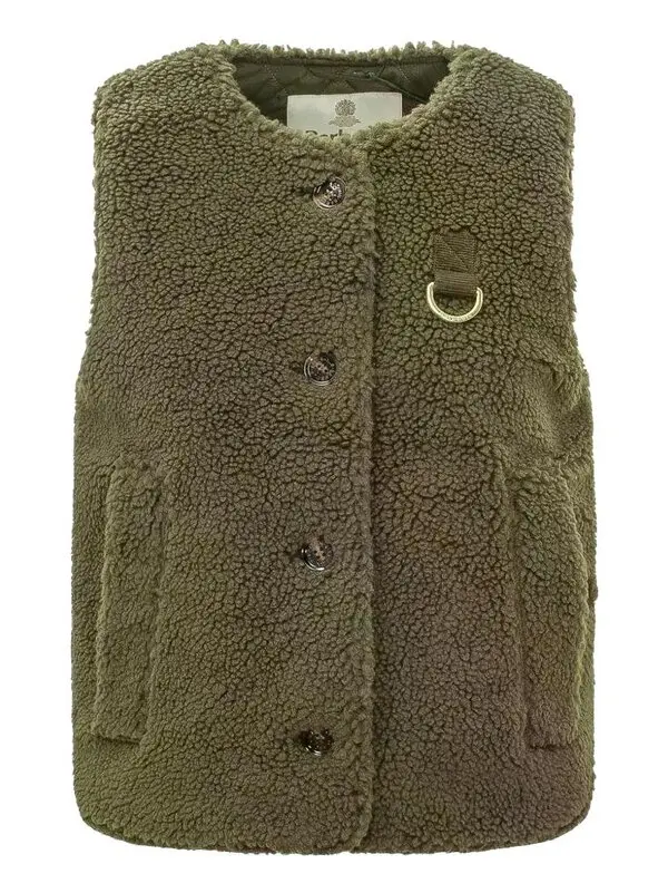 Barbour Bowes Fleece Gilet - Green