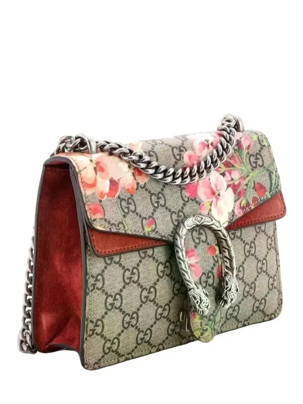 Gucci Dionysus Blooms Print Gg Coated Canvas Mini Shoulder Bag - Red