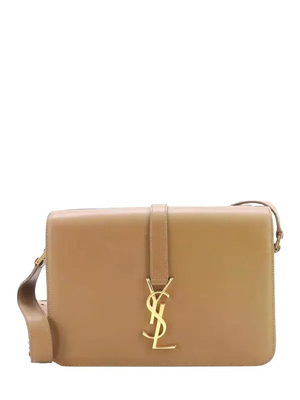 Saint Laurent Monogram Universite Bag Leather Medium Crossbody Bag - Brown