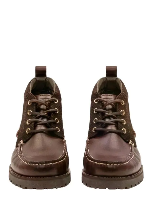 Barbour Harle Cord-panelled Chukka Boots - Brown