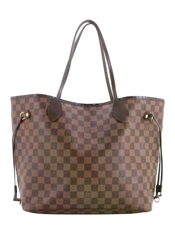 LOUIS VUITTON Damier Neverfull Tote Bag - Brown