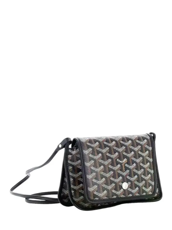 Goyard Plumet Clutch Wallet Coated Canvas Crossbody Bag - Black