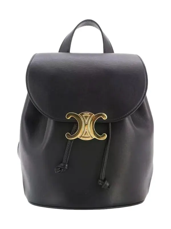 Celine Bonnie Leather Backpack - Black