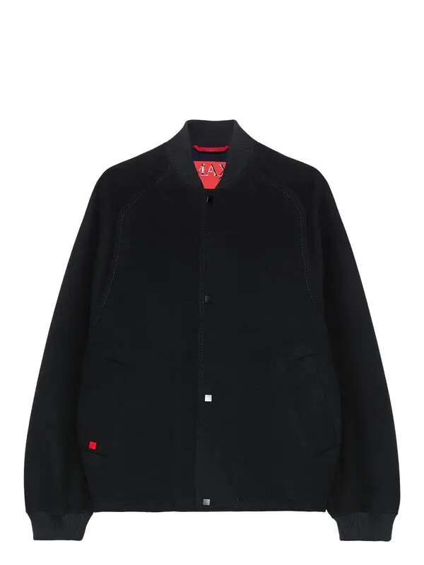 Max & Co. Virgin Wool Bomber Jacket - Black
