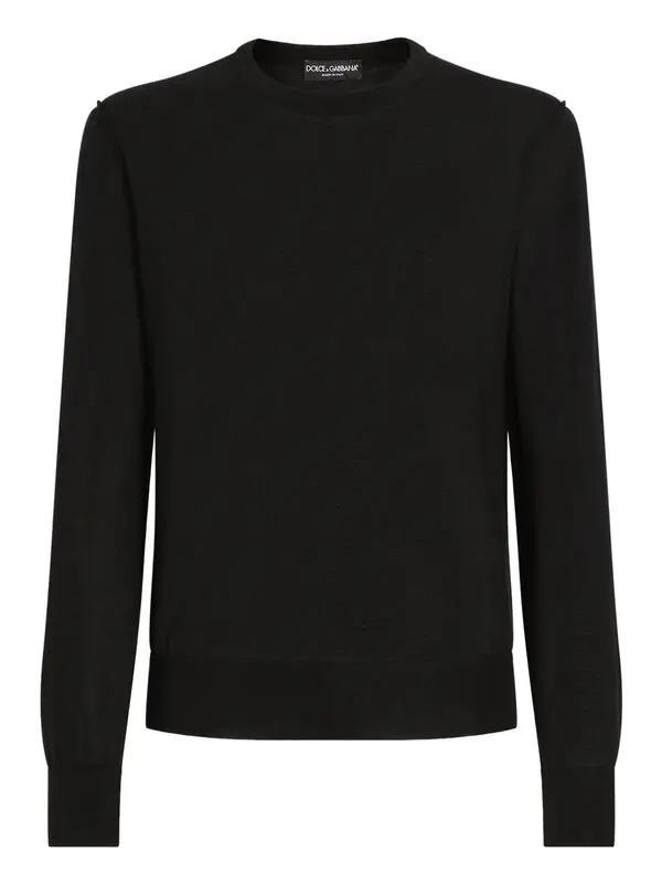 Dolce & Gabbana Crewneck Cashmere Sweater - Black