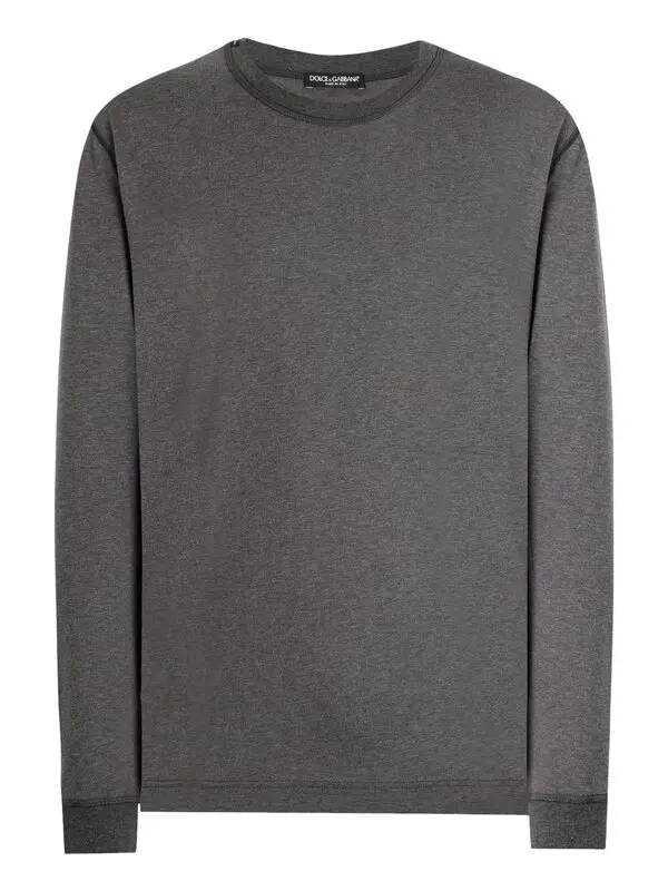 Dolce & Gabbana Cotton T-shirt T-shirts And Polos Gray Cotton - Grey