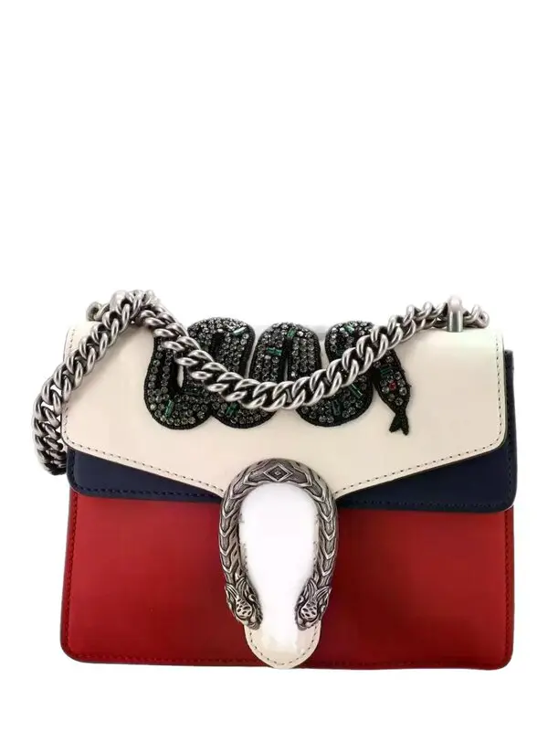 Gucci Dionysus Embellished Leather Mini Shoulder Bag - Multicolour