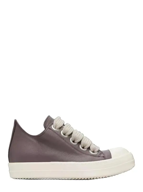 Rick Owens Jumbolace Leather Sneakers - Grey