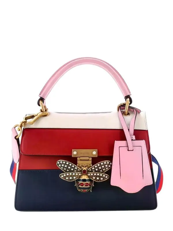 Gucci Queen Margaret Colorblock Leather Small Satchel - Multicolour