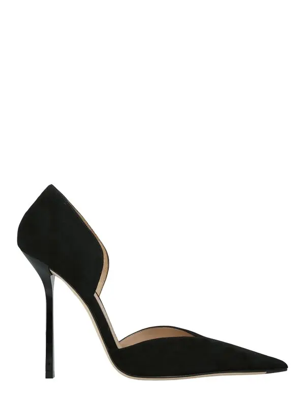 Victoria Beckham Suede D'orsay Pumps - Black