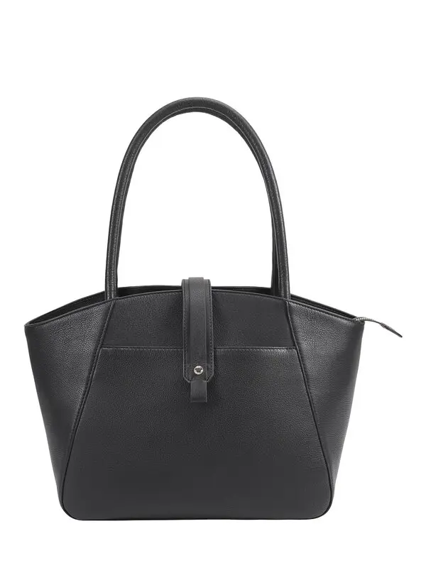 Paul Costelloe Jasmine Leather Shoulder Bag - Black