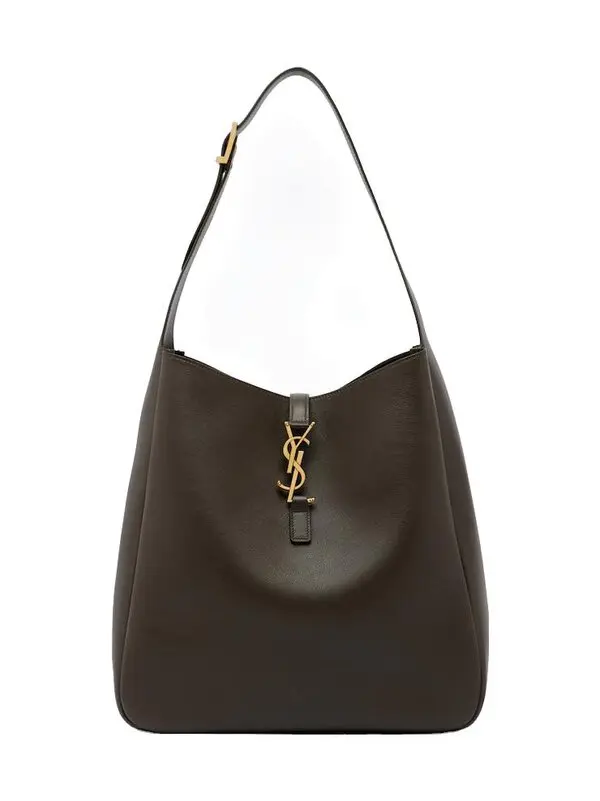 Saint Laurent Le 5 A 7 Supple Large Leather Shoulder Bag - Brown