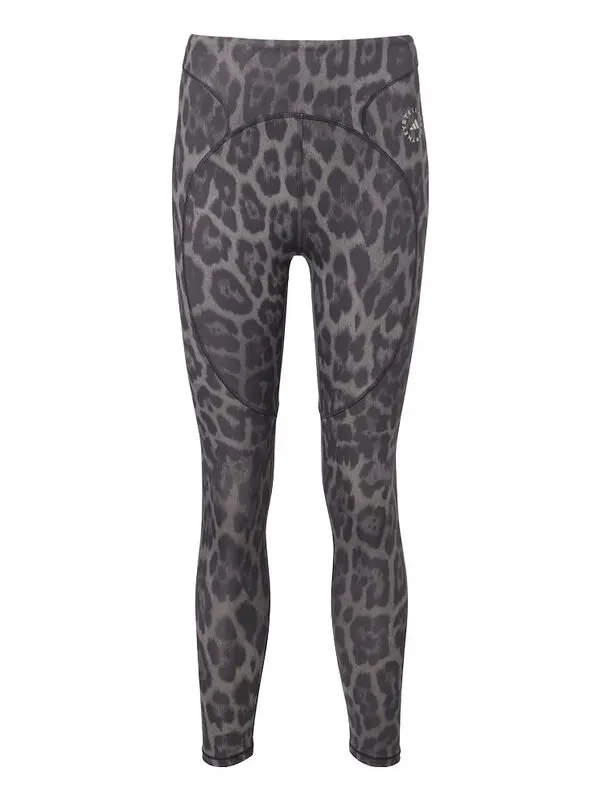 Adidas By Stella McCartney Truepurpose Leopard-print Leggings - Grey
