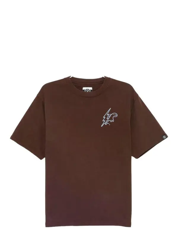 AGNES B. Embroidered Iconics T-shirt - Brown