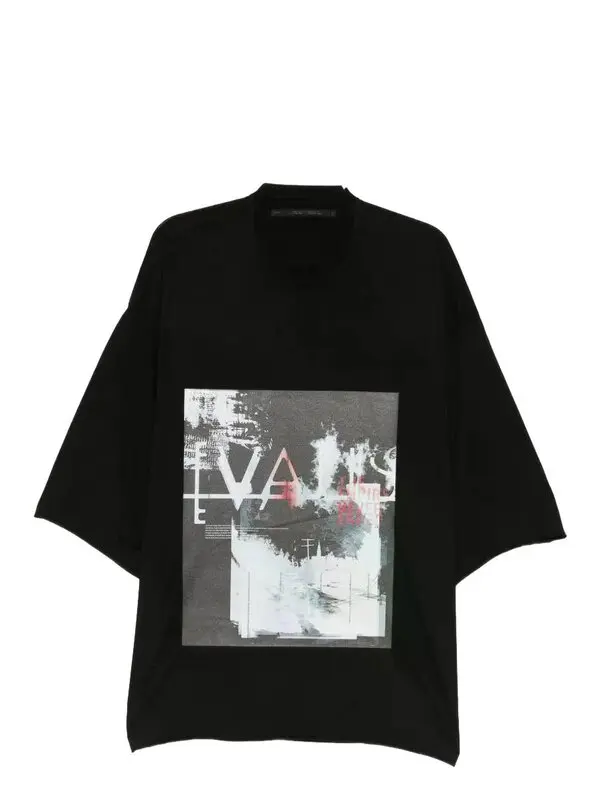 JULIUS Valis Over T-shirt - Black