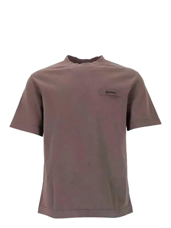 Jacquemus Logo-patch T-shirt - Brown