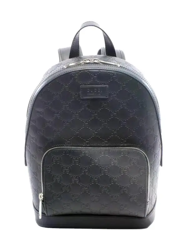 Gucci Monogram Backpack - Blue