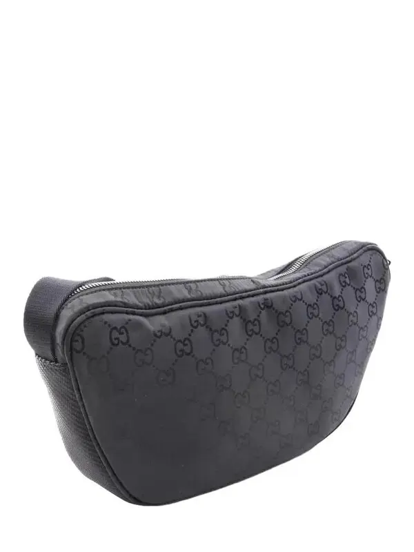 Gucci Gg Nylon Web Belt Bag - Black