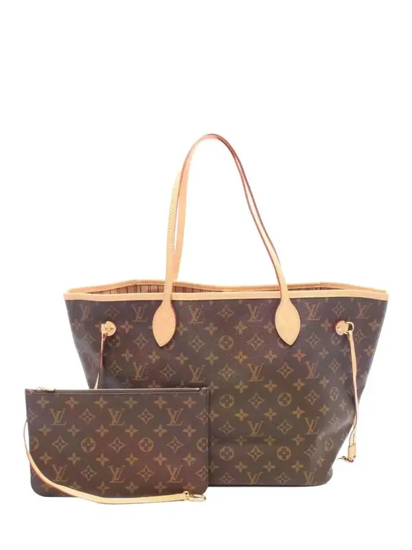 LOUIS VUITTON Monogram Neverfull Mm Tote Bag - Brown