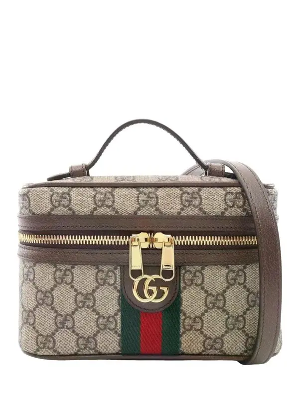 Gucci Ophidia Gg Supreme Web Vanity Case - Neutrals