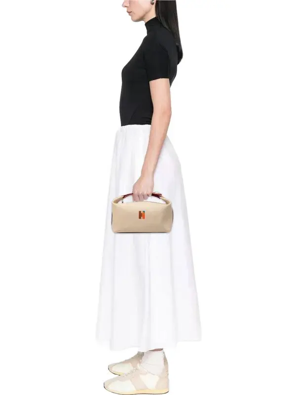 Hermès Large Toile Bride A Brac Pavillon Case Vanity Bag - Brown