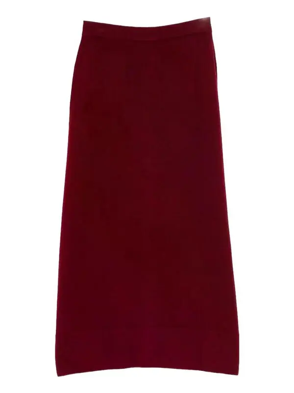 Altuzarra Callahan Knitted Cashmere Skirt - Red