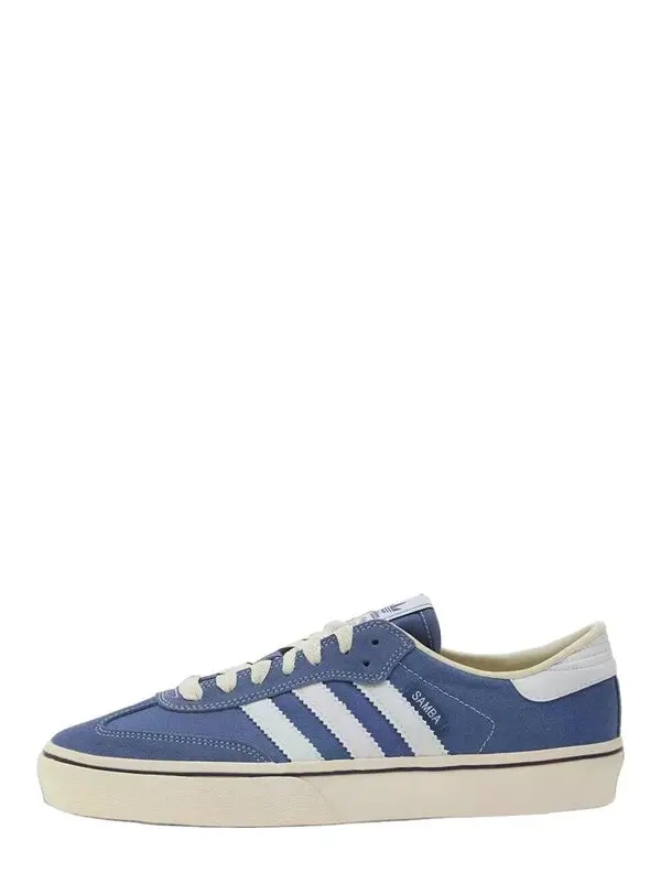 Adidas Samba Logo-patch Sneakers - Blue
