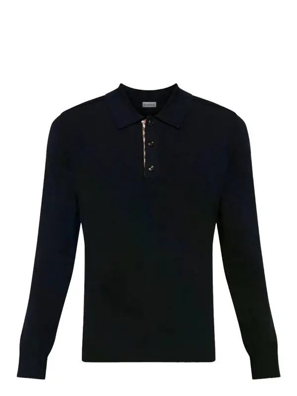 Burberry Marcus Wool Polo Shirt - Blue